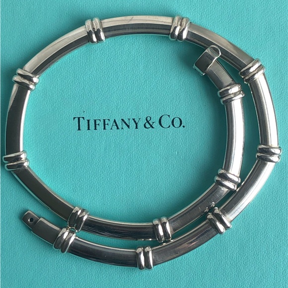 Tiffany & Co. | Jewelry | Tiffany Co Sterling Silver Segmented Necklace ...